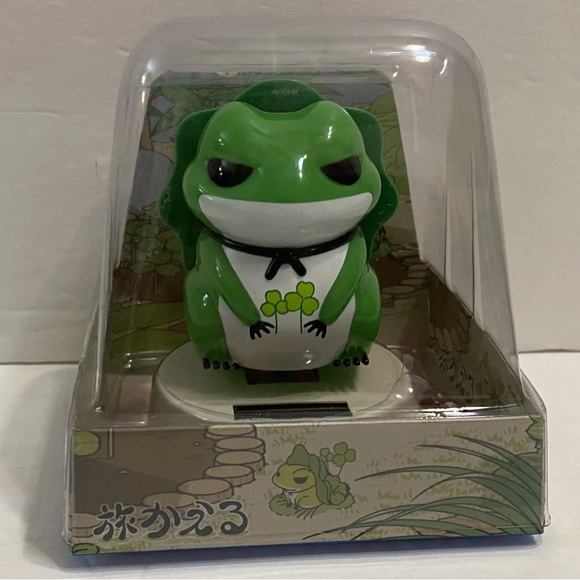 Accents | Solar Dancing Green Frog Wear Hat Holding Clover Bobble Toy ...